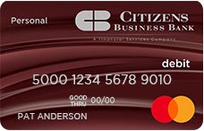 Personal Credit & Debit Cards - Citizens Business Bank