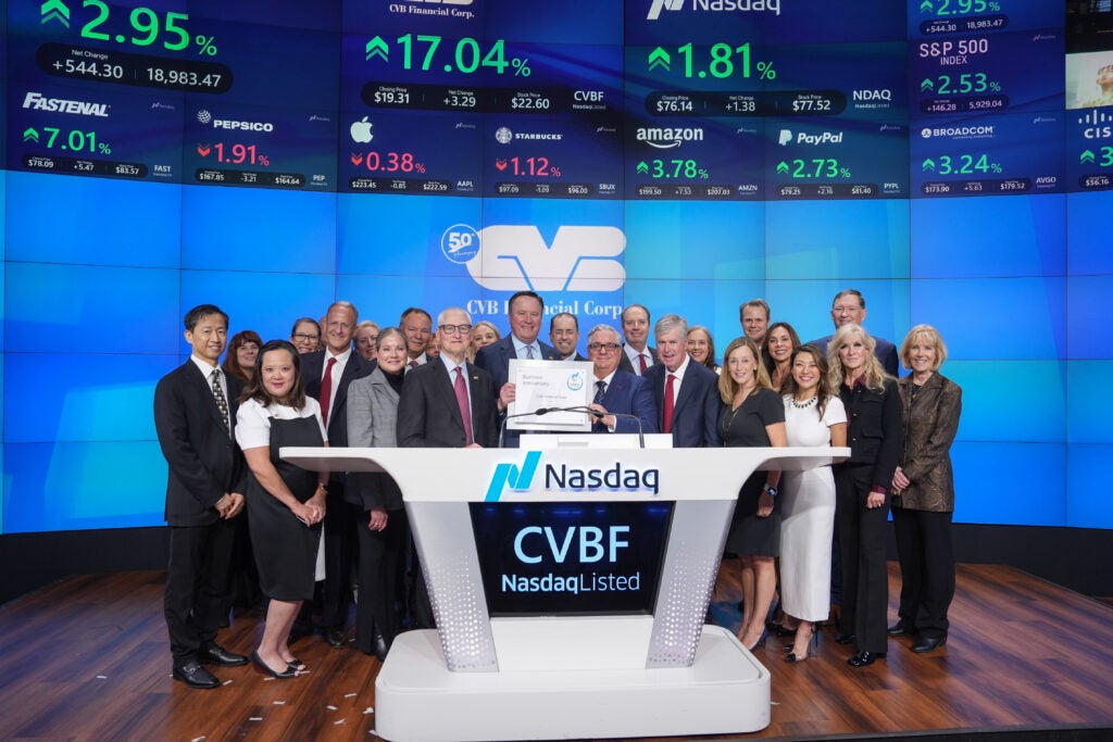 CVB Financial Corp. Rings the Nasdaq Closing Bell - Citizens Business Bank